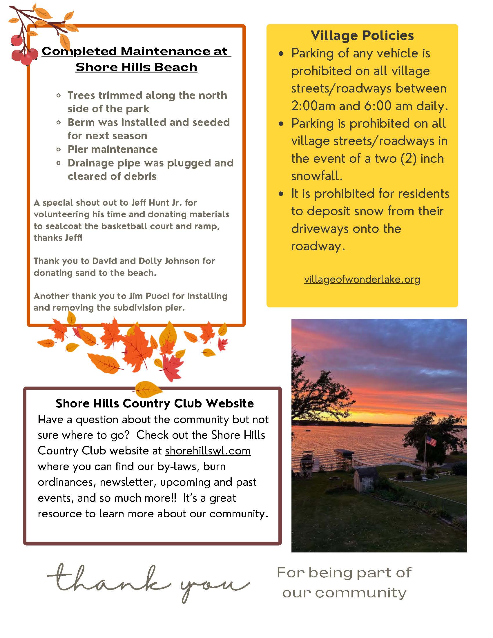 Shore Hills Country Club Newsletter–October 2024 – Shore Hills Country ...